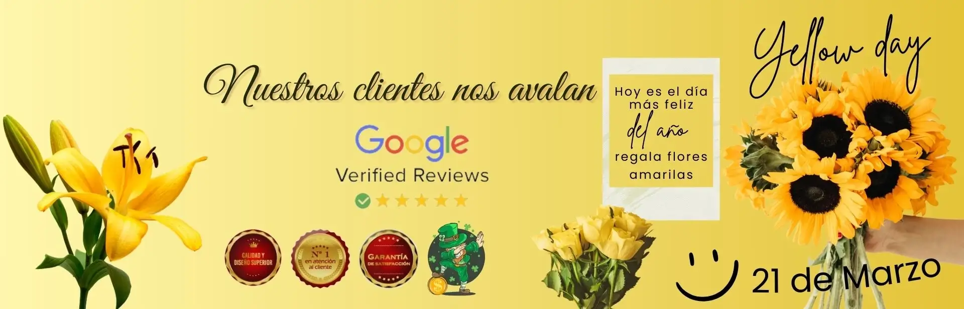 Flores amarillas 21 de marzo -Día de la felicidad-[Recomendado]